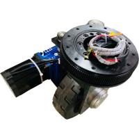 China ZL-490 AGV Heavy Load Wheel Traction Motor Rubber Drive Wheel 2T Capacity 400mm for sale