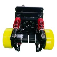 China ZL-C240 500kg Differential Drive Wheel 160mm Diameter 10mm Damping Stroke Polyurethane AGV Steering Wheel for sale