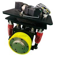 China ZL-C240 500kg Differential Drive Wheel 160mm Diameter 10mm Damping Stroke Polyurethane AGV Steering Wheel for sale