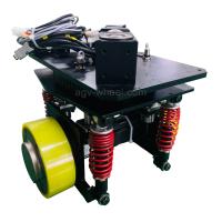 China ZL-C240 500kg Differential Drive Wheel 160mm Diameter 10mm Damping Stroke Polyurethane AGV Steering Wheel for sale
