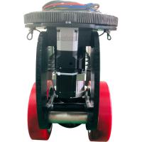 China Integral Damping AGV Drive Wheel 10 Inch 270mm Rubber Wagon Wheel for Sinolift Noblelift for sale