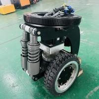 China Integral Damping AGV Drive Wheel 10 Inch 270mm Rubber Wagon Wheel for Sinolift Noblelift for sale