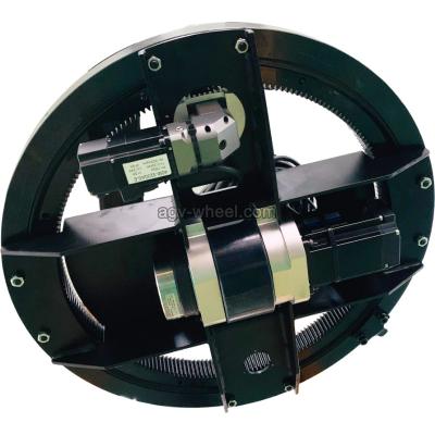 China Black 30L 400W Motor AGV Drive Wheel Double Support Structure for sale