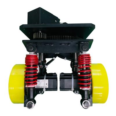 China Shock absorption Differential Wheel 90W AGV Servo Motor Steering Wheel 40m/min for sale