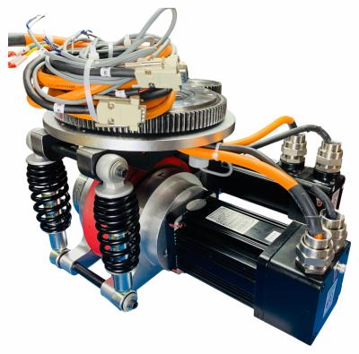 China Explosion Proof AGV Drive Unit 8Nm Brake High Power Damping Steering Wheel 200mm 48V for sale