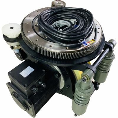 China 2000W Damping Motor Polyurathane Robot Drive Wheels 2000kg Load Driving Platform for sale