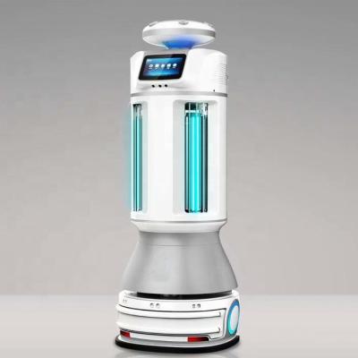 China UVC Light and Spray Disinfection Robot 15L Capacity Hospital AGV for sale
