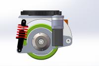 China 200mm Double Support electric drive wheels Industrial Wheels For AGV Robot for sale