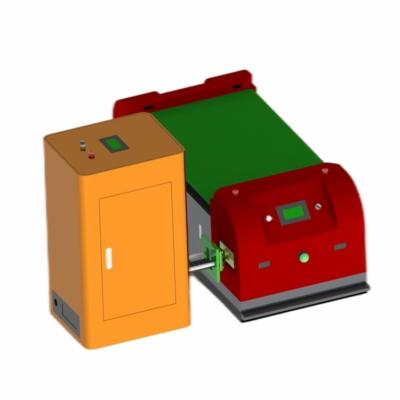 China Magnetic Tape Navigation AGV 1760x900x910mm with Conveyor Belt for Warehouse Logistics for sale