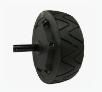 China 24V 200KG AGV Mecanum Wheel 1024 Wire Encoder Gearless Robot Drive DC Wheel Hub Motor for sale