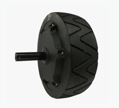 China 24V 200KG AGV Mecanum Wheel 1024 Wire Encoder Gearless Robot Drive DC Wheel Hub Motor for sale