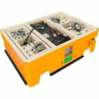 China DC24V 200kg AGV Chassis Robot Platform with Dual Drive Wheel System for sale