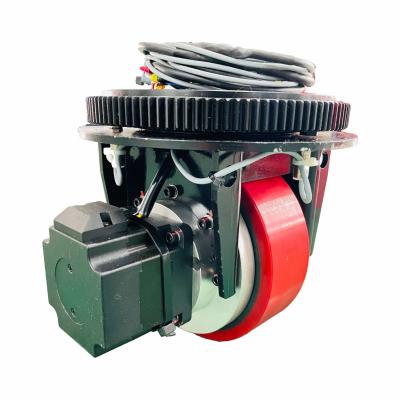 China Steerable AGV Drive Wheel 230mm Height 180mm Diameter 1000kg Load DC24/48V for sale