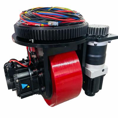 China 48v Steerable electric drive Heavy Duty Robot Wheels With Automated Walking Motor for sale