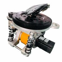 China 125mm AGV Robot Drive Wheel 48V 750W Servo Motor with Shock Absorber Steering for sale