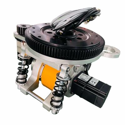 China 125mm AGV Robot Drive Wheel 48V 750W Servo Motor with Shock Absorber Steering for sale