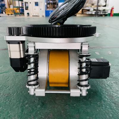 China 205mm Shock Absorbing AGV Drive Wheel 48V 750W for Robot Forklift Servo Motor for sale