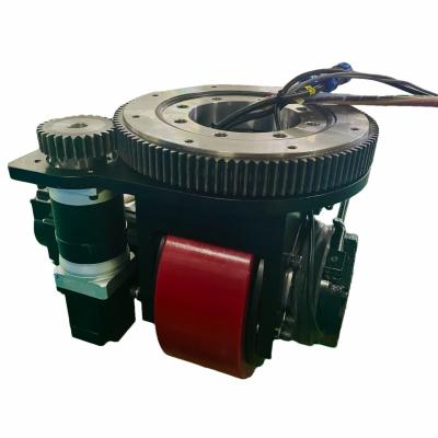 China Aluminum AGV Steering Wheel Drive Assembly 48V 750W DC Motor 250mm Wheel for sale