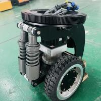China Rubber Double Wheel Differential Drive 3000W AC Motor 300mm AGV Drive Wheel for sale