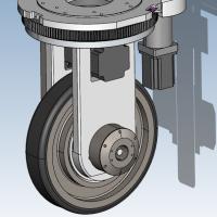 China 8NM 1000KG AGV Drive Automatic Steering Wheel For Storage Equipment for sale