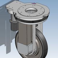 China DC Motor AGV Mecanum Wheel Steering Drive Wheel Core Accessory for sale