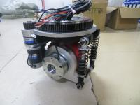 China Brushless DC Motor Shock Absorbing Drive Wheel 180mm Mobile Robot Wheels for sale