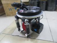 China Brushless DC Motor Shock Absorbing Drive Wheel 180mm Mobile Robot Wheels for sale