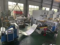 China Food Grade Auto Stacker Aluminum Foil Box Making Machine For Tray Cup Plate for sale