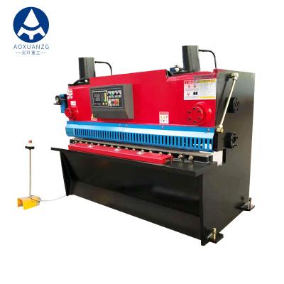 China 6x1600mm Metal Plate Hydraulic Guillotine Cutting Shears With 2 Cylinder for sale