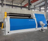 China CNC Hydraulic 4 Rollers Plate Rolling Machine 20x3000 Carbon Steel Metal Sheet for sale
