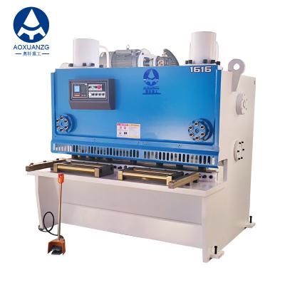 China Metal Sheet Plate Shears CNC Hydraulic Guillotine Cutter E21s 16X1600mm for sale