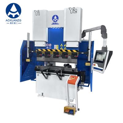 China 400kn 1600mm Press Brake Machine With DA53T 4+1 Axis CNC Hydraulic Bending Machine To BrazilBra for sale