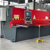 China QC11K-4*2500 Hydraulic System Shearing Machine Swing Beam Shearer NC Controller E21S for sale