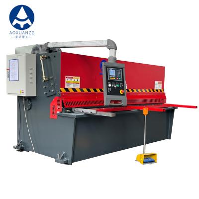 China QC11K-4*2500 Hydraulic System Shearing Machine Swing Beam Shearer NC Controller E21S for sale
