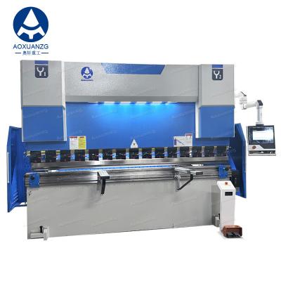 China Hydraulic CNC Press Brake Sheet Metal Bending Machine With DA53T System 3+1 4+1 Axis for sale