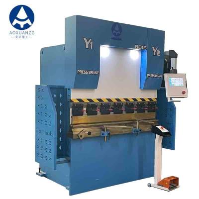 China Small Press Brake 80T1600 6mm Carbon Steel 3mm Stainless Steel 5 Feet CNC Hydraulic Bending TP10S Controller 3Kw for sale