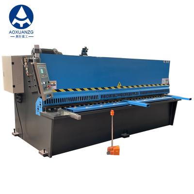 China Manual Blade Gap Adjustment Swing Beam Metal Steel Hydraulic Shearing Machine With E21s Estun for sale
