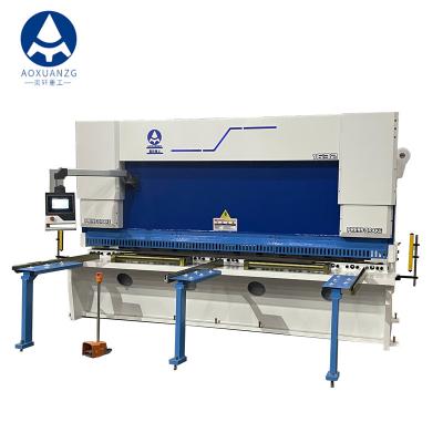 China QC12K-8*4000 Hydraulic Guillotine Shearing Machine With Delem DAC310T Auto Shear Angle Adjustment for sale
