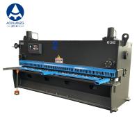 China Q12K-6X3200MM Precision Hydraulic Guillotine Shearing Machine NC E21S Shears Cutter For Metal Plate for sale