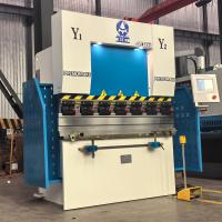 China Hydraulic Press Brakes 1600mm Worktable Servo Press Brake CNC Controller Smooth Metal for sale