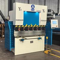 China Hydraulic Press Brakes 1600mm Worktable Servo Press Brake CNC Controller Smooth Metal for sale