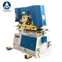 China Q35Y-16 Hole Puch Cutter Bar Angel Shear Hydraulic Punching Machine Ironworker 16mm Thickness for sale
