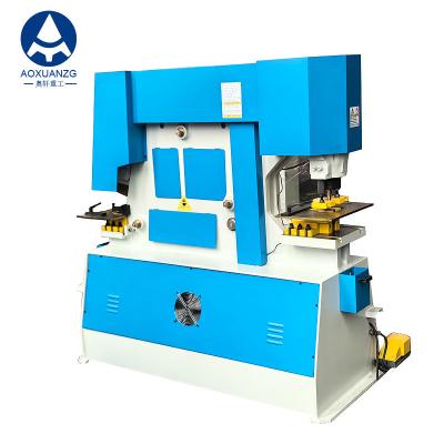 China Manufactory Carbon Steel Multifuction Ironworker Punching And Shearing Cutting Machine Q35Y-100T for sale