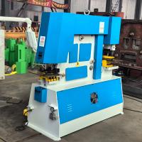 China Q35Y-16 Hole Puch Cutter Bar Angel Shear Hydraulic Punching Machine Ironworker 16mm Thickness for sale