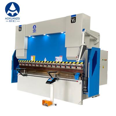 China Delem DA53T Fully Computer Controlled Hydraulic Press Brake 220t 3200mm Press Bending Machine Manufacturing for sale