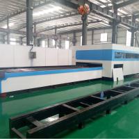 China 3015 1000W Whole Cover Fiber Laser Cutting Machine 4500kg For Stainless Steel Plate for sale