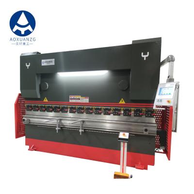 China TP10S 160T 3200mm Hydraulic Bending Press Brake Machine Large Color Screen for sale