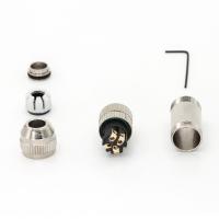 China Field Wireable M8 Female Connector 4 Pin Straight for sale