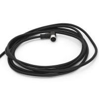 China Angled Circular M12 Connector Female 5 Pin Pre Assembled Cable Connectors for sale