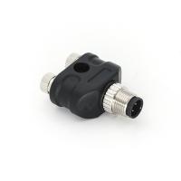 China Y Distributor M12 Connector 4 Pin Male To M8 3 Pin Female A Coding for sale